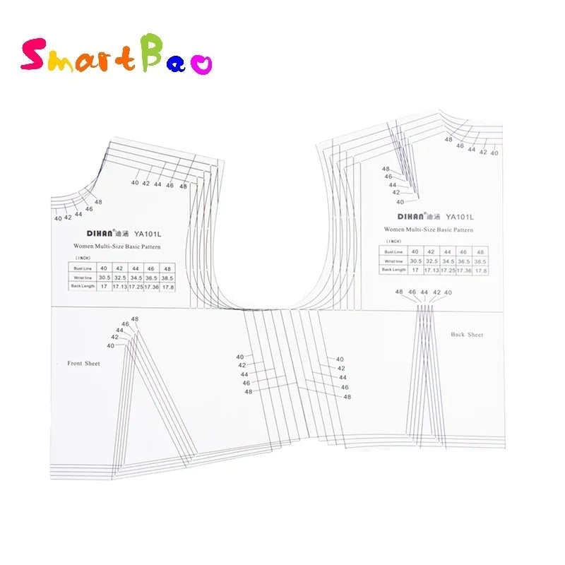 Clocore 1:1 Basic Inch Sewing Pattern L Size Fashion Women Prototype ...