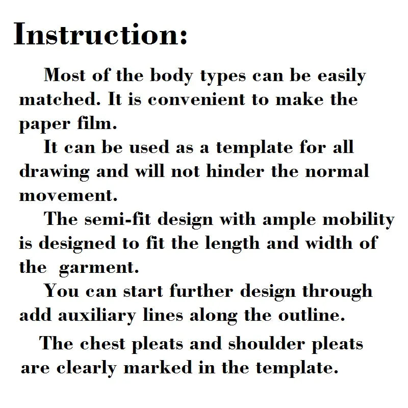1:1 Fashion Tailor's Rulers Women Basic Pattern Making Prototype Temp ...