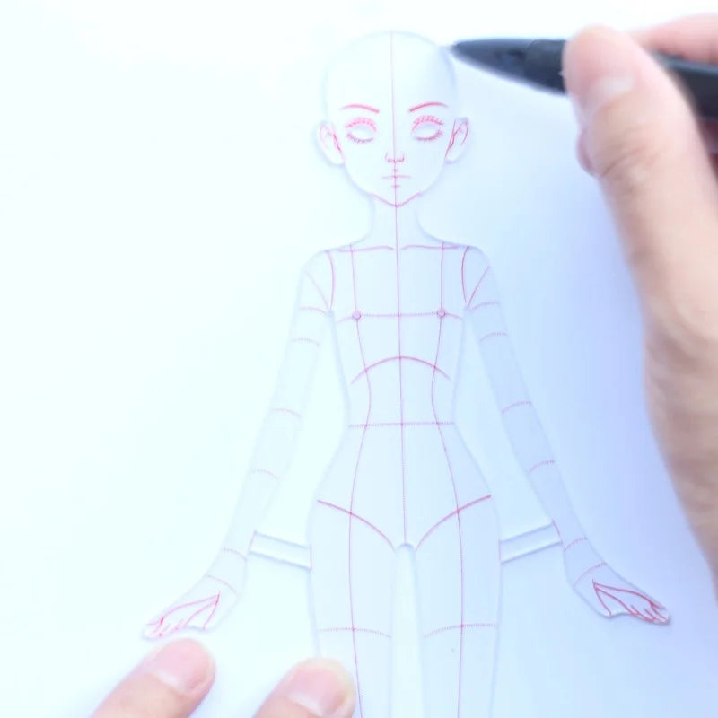 Fashion Designer Ruler Template Girls' Clothing Design Measurements ...