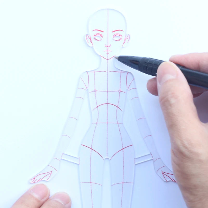 Fashion Designer Ruler Template Girls' Clothing Design Measurements C ...