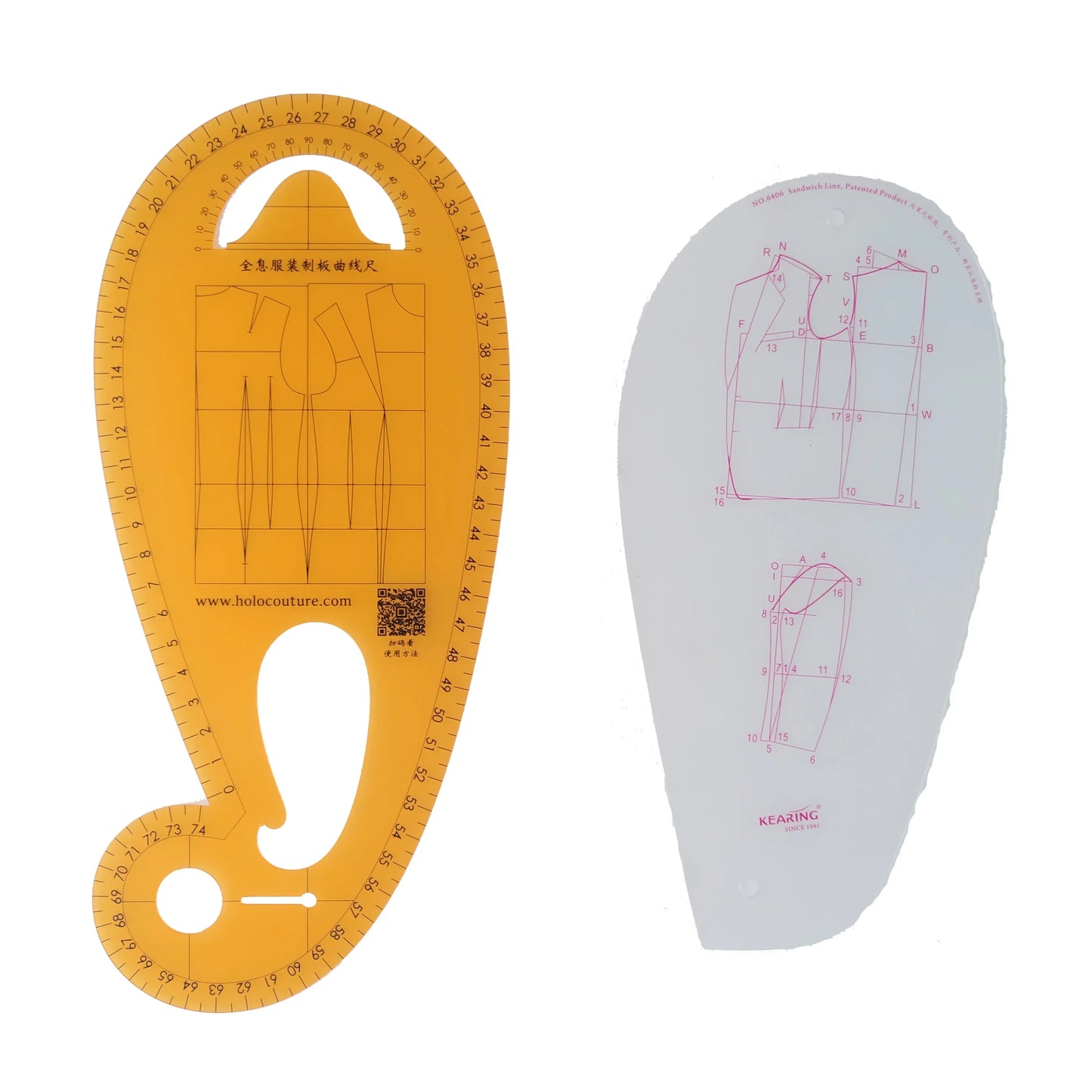 Guide Ruler to Pattern Making Fashion Design Ruler Clothing Curve Arm ...