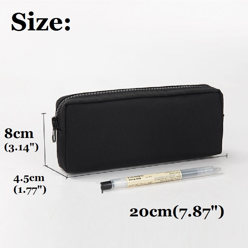 Podcore Flat Pencil Case for School for Girls Oxford Pencil Pouch – clocore